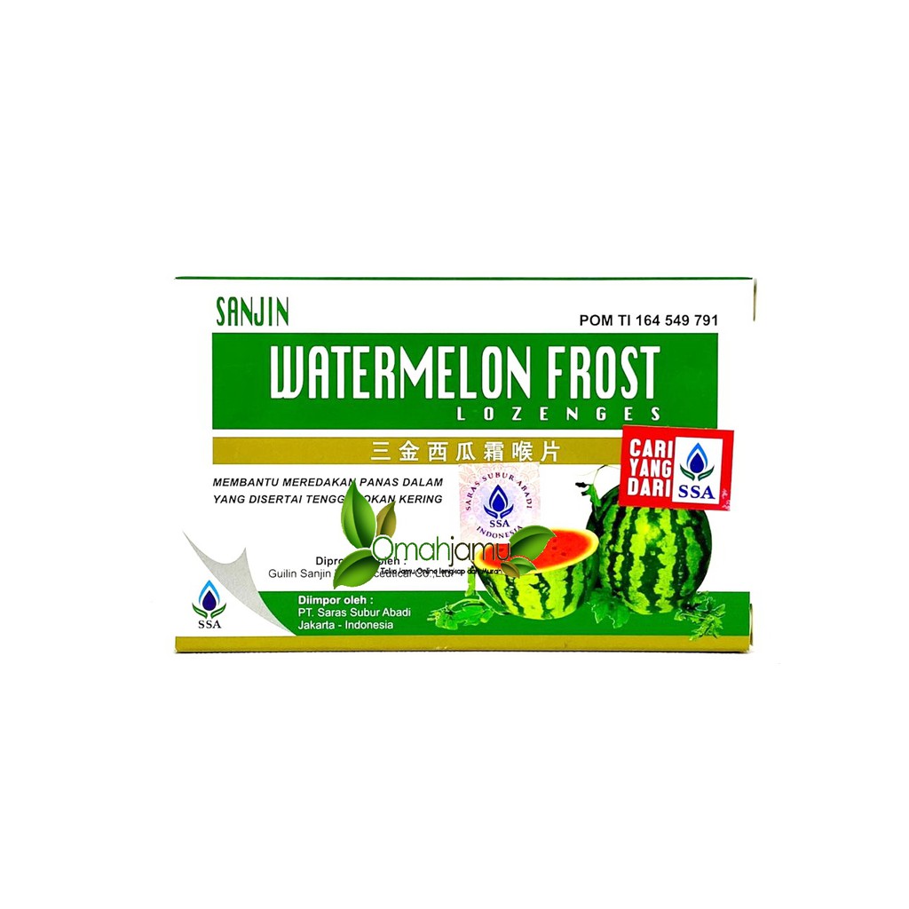 Jual WATERMELON FROST LOZENGES SANJIN. SAKIT TENGGOROKAN & SARIAWAN ...