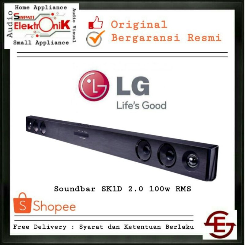 Jual SOUNDBAR LG SK1D 2.0ch 100W AUDIO SPEAKER BLUETOOTH | Shopee Indonesia