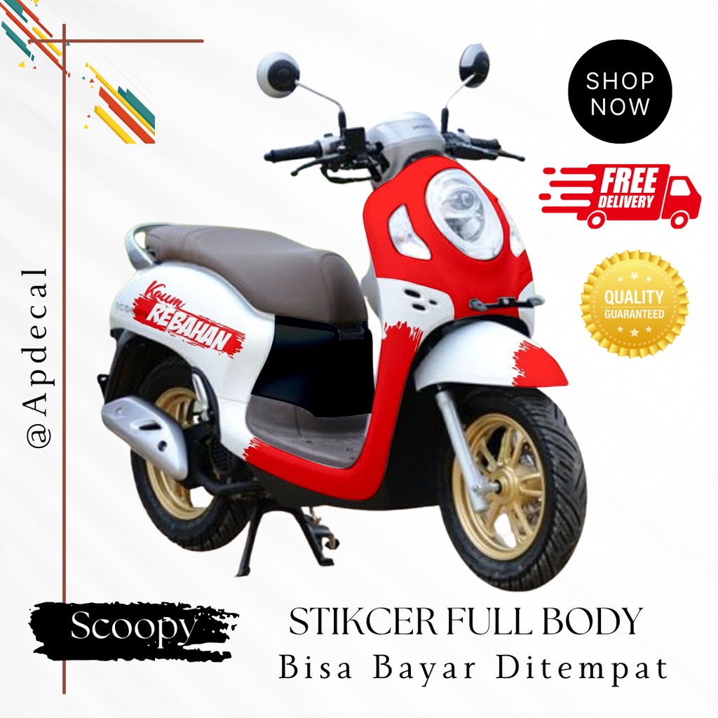 Jual Decal Sticker Scoopy Full Body FI Scopy Dekal Stiker 2017 2018 2019 2020 2021 2022 - AP ...