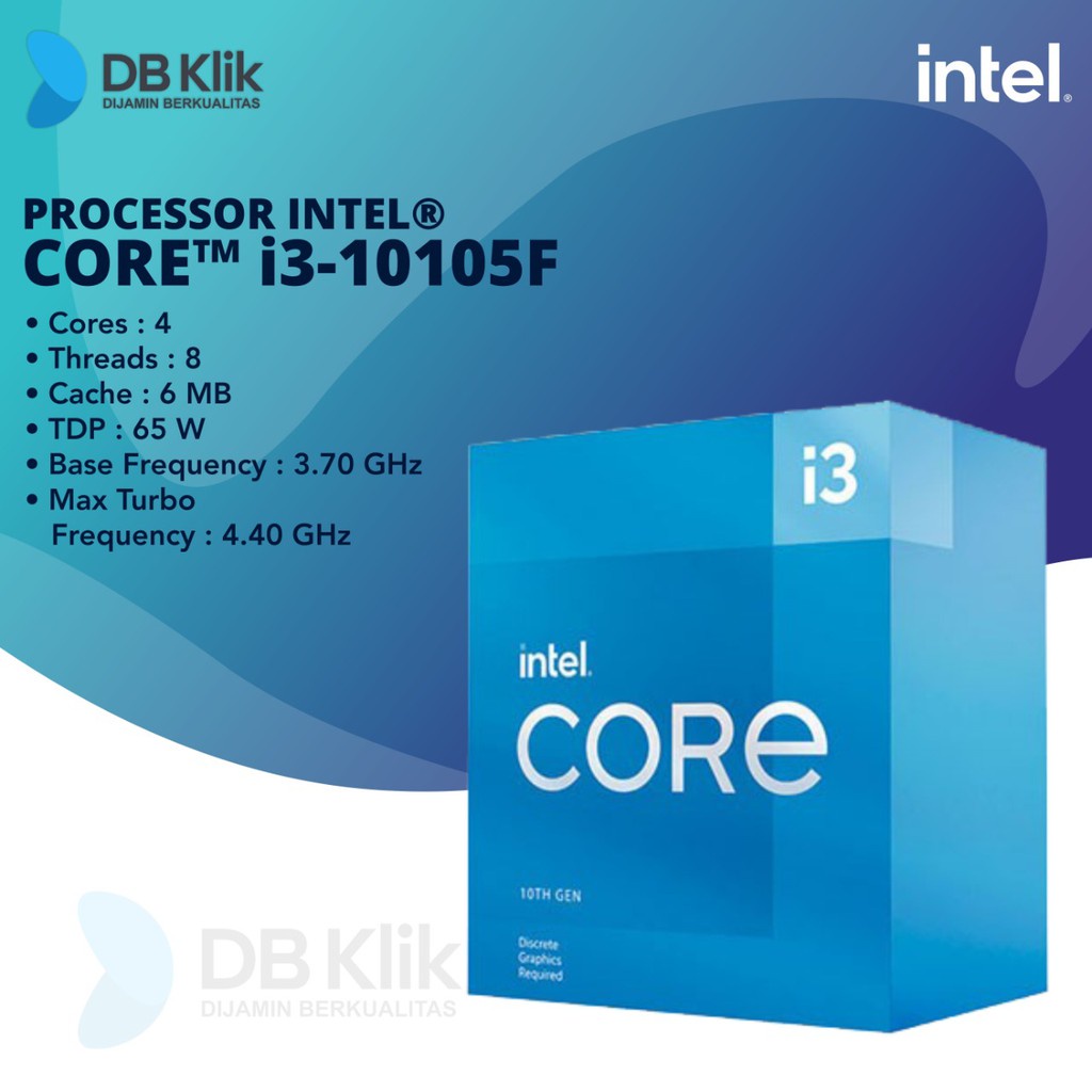 Jual Processor Intel Core I3-10105F Box 3.7GHz LGA1200 - Intel I3 ...