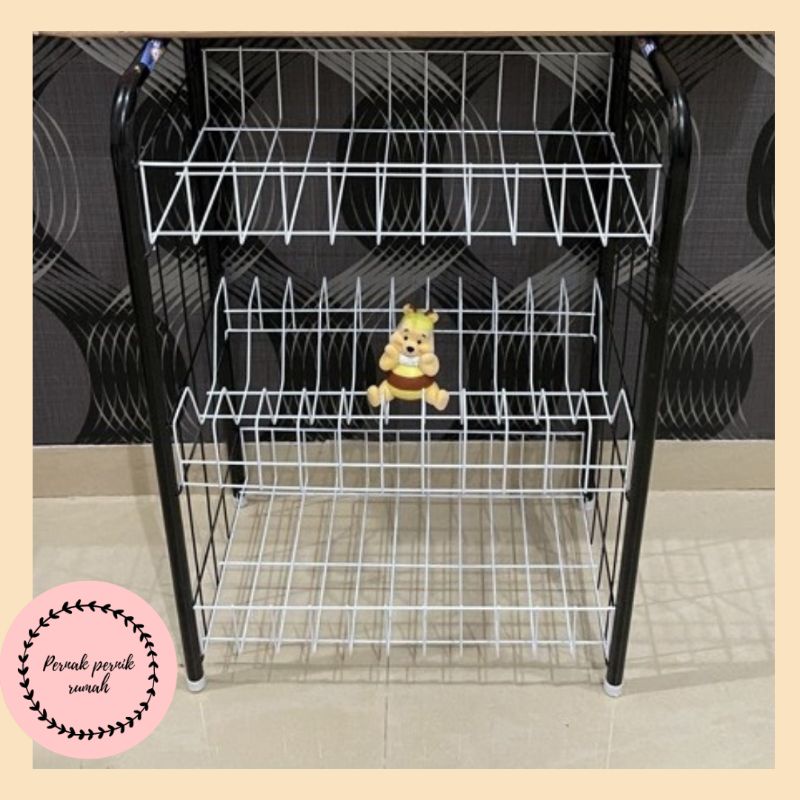 Jual Rak piring 3 susun Rak dapur Rak piring Rak besi susun Rak piring ...