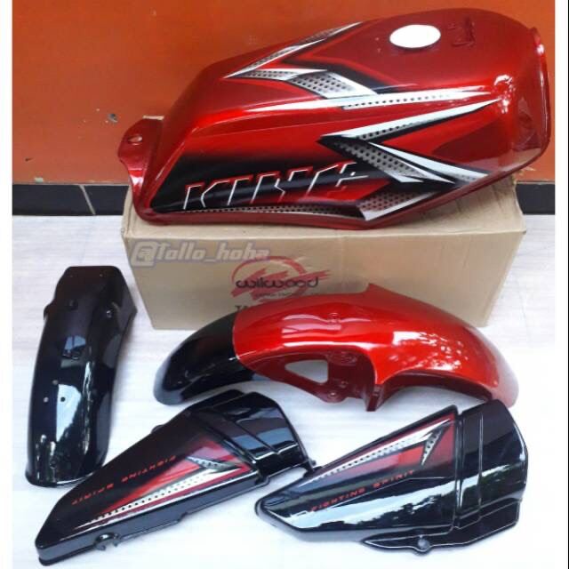 Jual Paket cover body set bodi set yamaha RX king new tahun 2008 warna ...