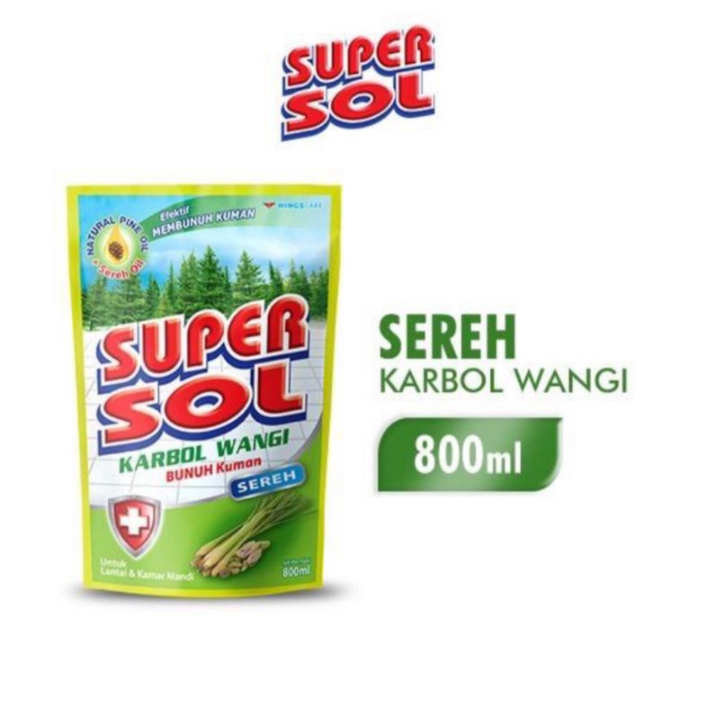 Jual Supersol Karbol Wangi Sereh 780 ml | Shopee Indonesia