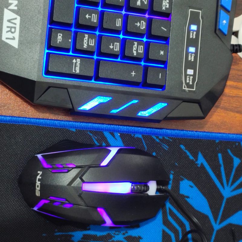 Jual Mouse Gaming X1 Nuos LED RGB-X1 Kabel Wired Lampu Mouse laptop ...
