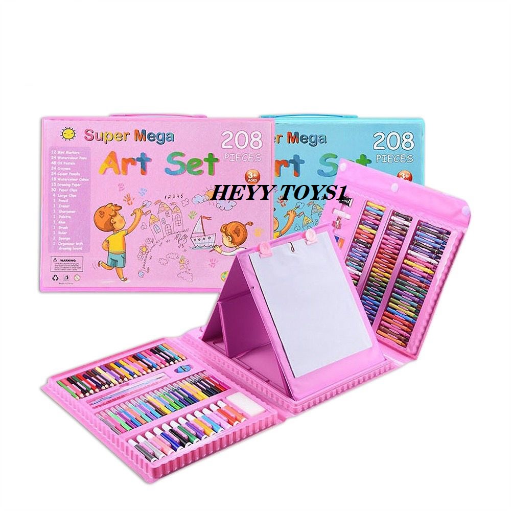 Jual CRAYON SET 208 PCS CRAYON ANAK ANAK CRAYON MELUKIS CRAYON SET ...
