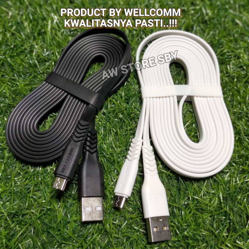 Jual Kabel Data Micro Usb 1 5 Meter Original Wellcomm Fast Charger