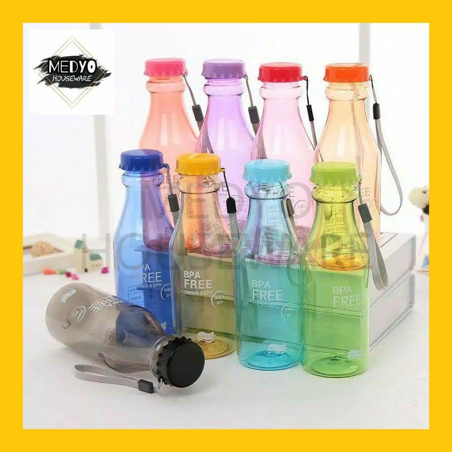 Jual Botol Minum BPA FREE Anti Tumpah Botol Transparan Bentuk Soda ...