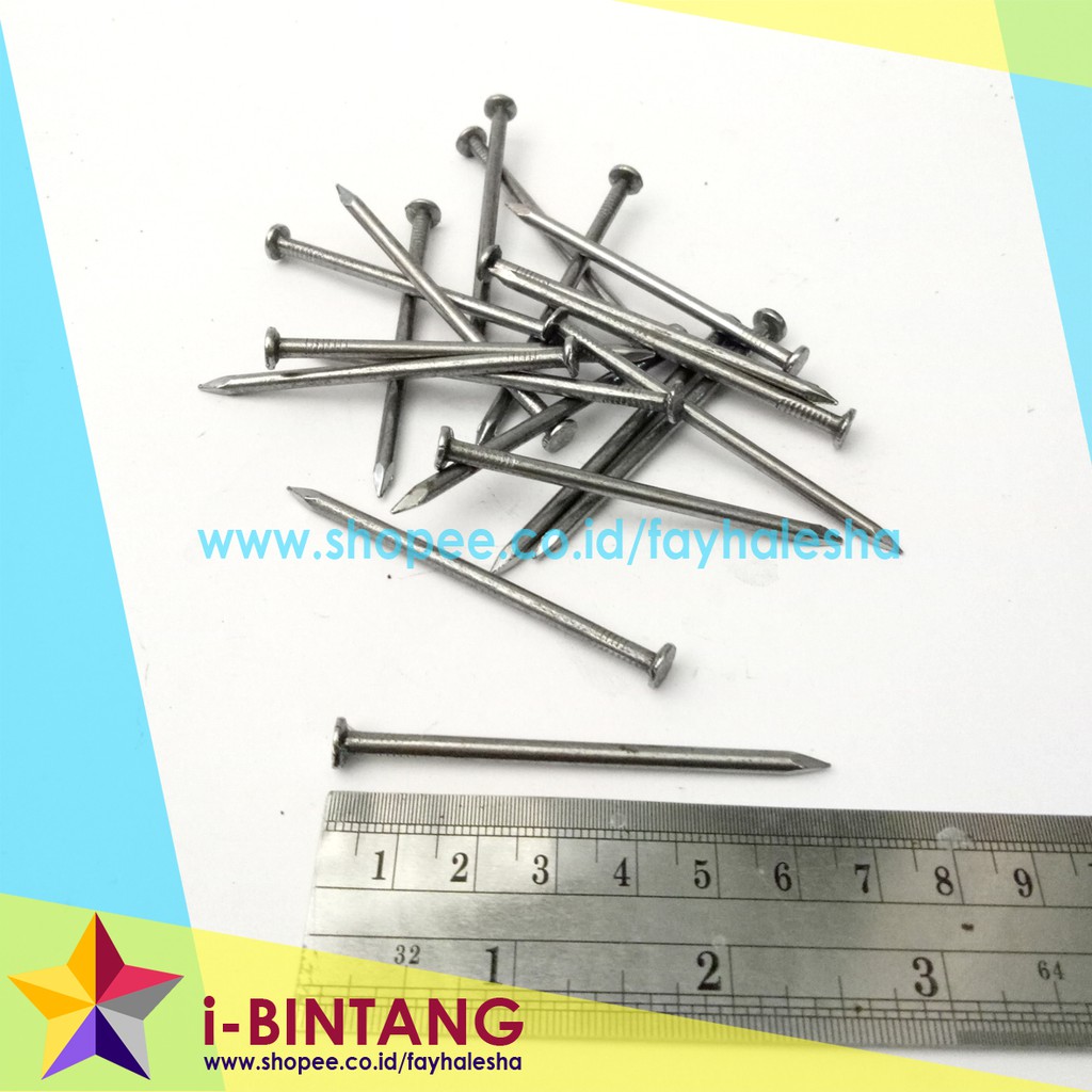 Jual Paku Kayu / Paku Triplek / Paku Papan Uk 2 1/2 inchi | Shopee ...