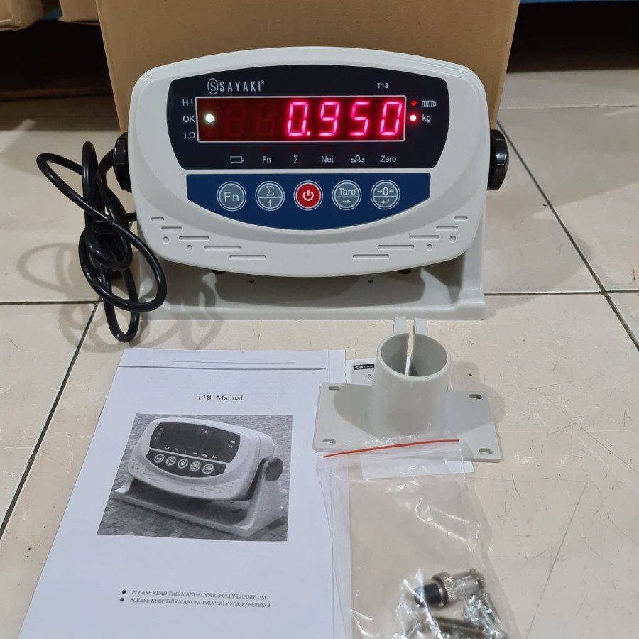 Jual Indicator timbangan digital / INDICATOR SAYAKI T18 / DISPLAY ...