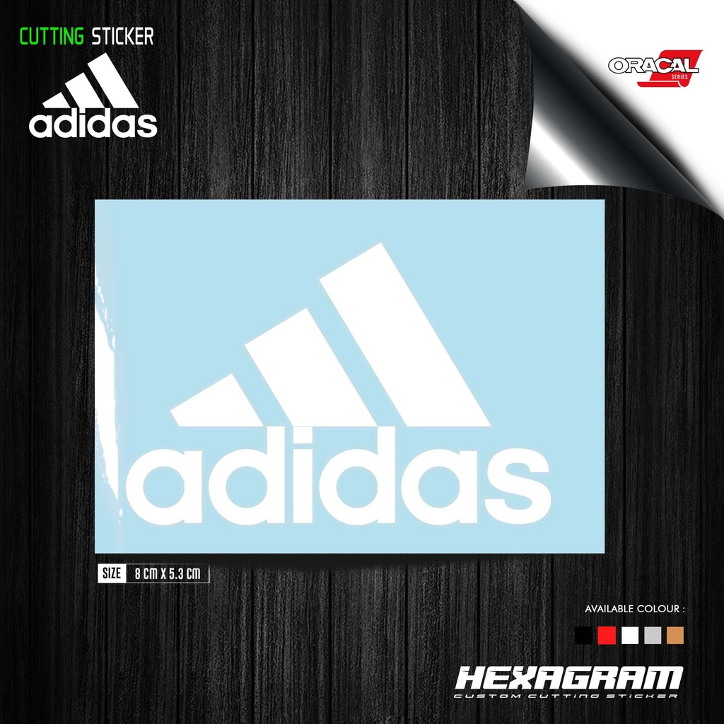 Jual Cutting Sticker Adidas Logo | Stiker Logo Adidas | Shopee Indonesia