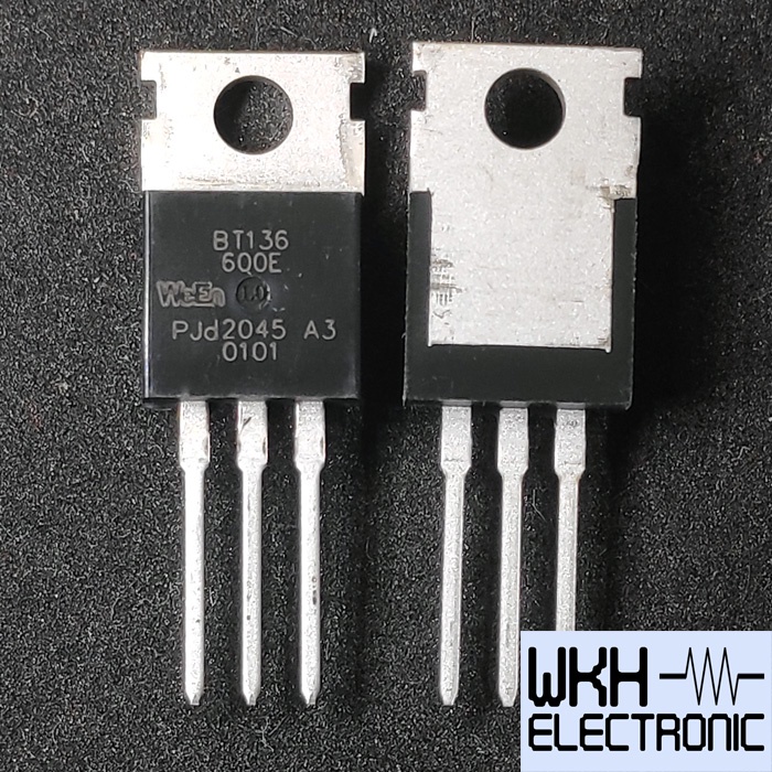 Jual ORIGINAL BT136-600E BT136-600 BT136600 triac 4A 600v TO-220 ...