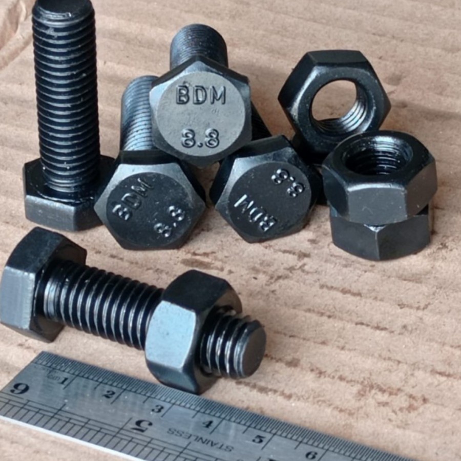 Jual BAUT BAJA HTB 8.8 M14 X 40 FULL DRAT / BAUT 22 KUNCI 22 / BAUD FULL DRAT 22 / BAUT BAJA M14 ...