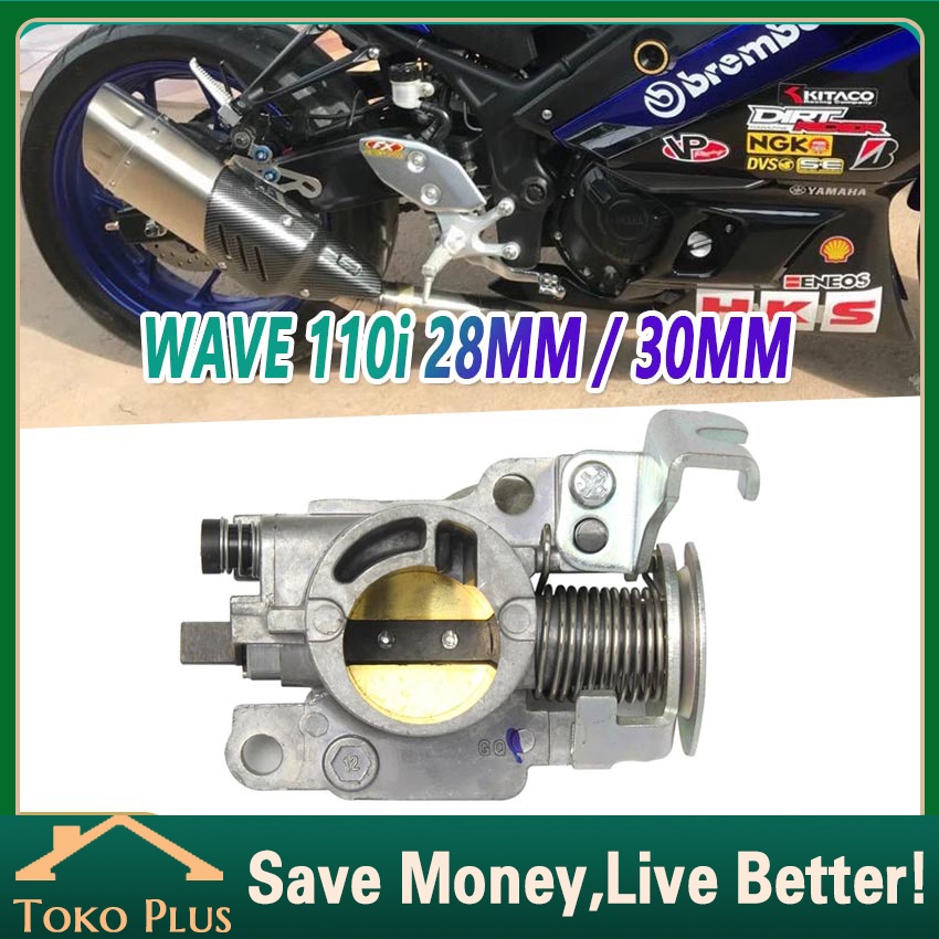 Jual Throttle Body Tuas Gas Motor Racing 28 30mm Untuk Wave110I ...