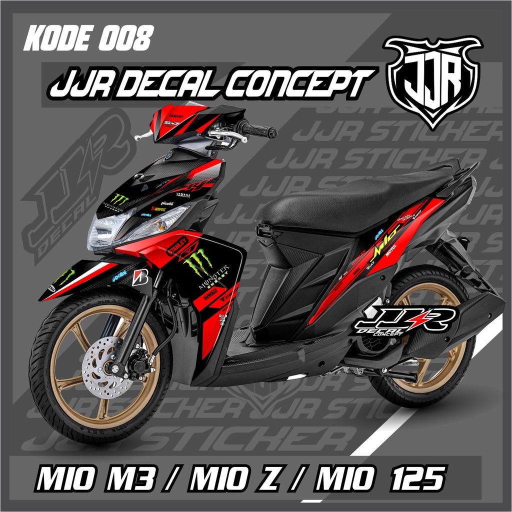 Jual STIKER DECAL FULL BODY YAMAHA MIO M3/MIO 125/MIO Z decal KEREN ...