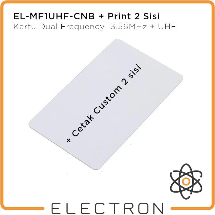 Jual Print EL-MF1UHF-CNB Cetak RFID Dual Frequency UHF + MF1 Card Tag ...