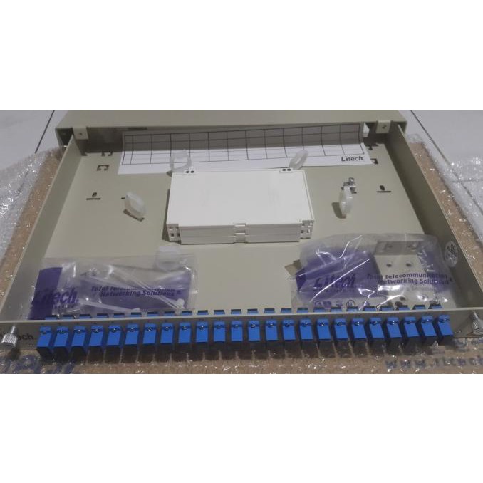 Jual Ftth Otb Rackmount/ Odf Rackmount 24 Core Sc Biru Litech | Shopee ...