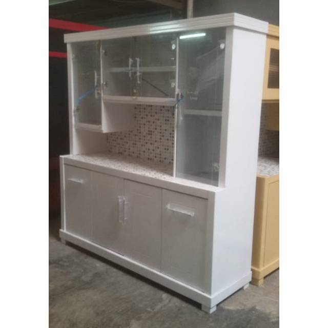 Jual Lemari piring kayu duco 4pintu wilayah ciirebon kota | Shopee ...