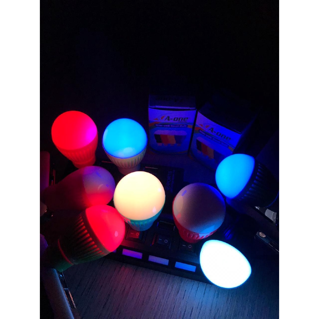 Jual (Rainbow) Bohlam Led Mini USB Rainbow Bunglon Warna Warni Tanpa ...