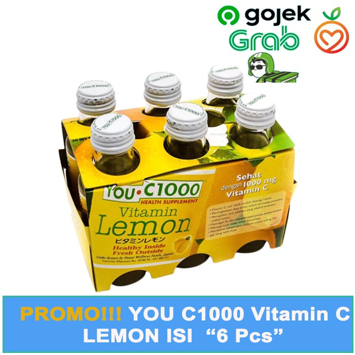 Jual YOU C 1000 Vitamin C ISI 6 PCS - LEMON | Shopee Indonesia