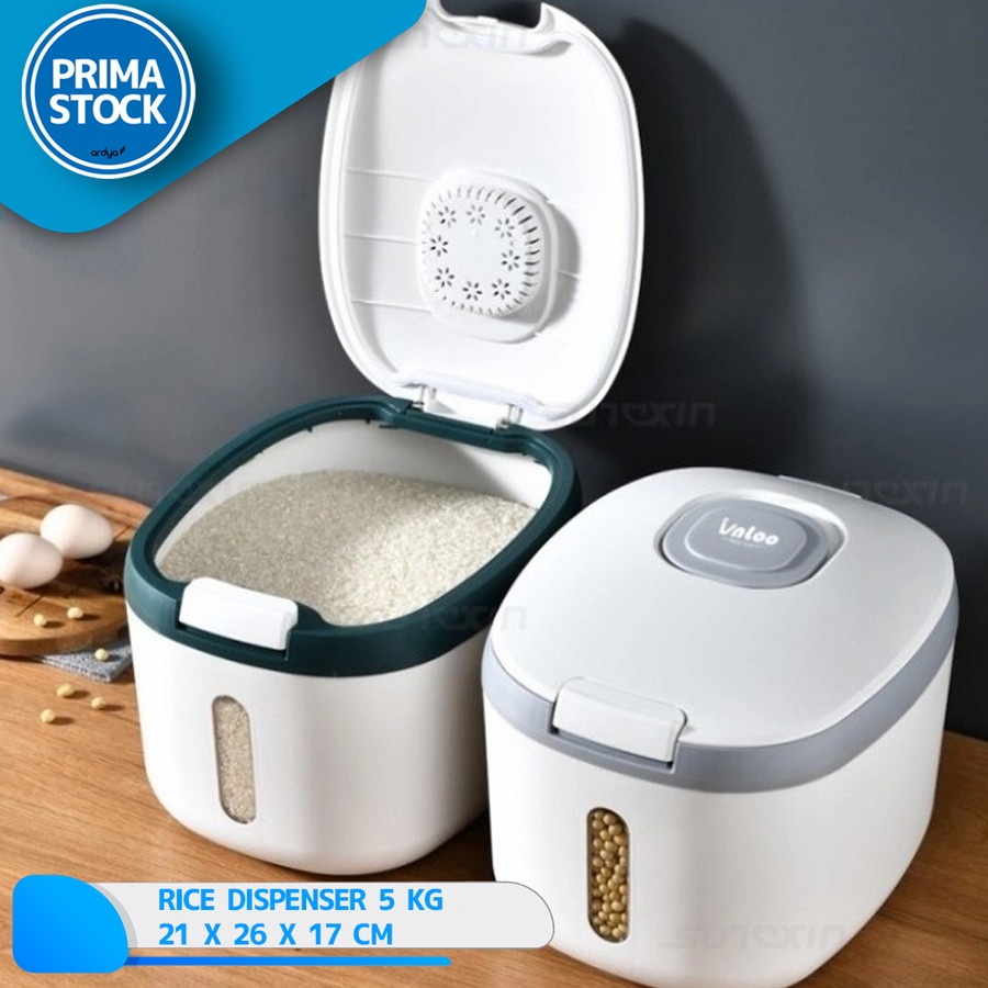 Jual DISPENSER RICE BOX TEMPAT PENYIMPAN BERAS CONTAINER 5 KG 5KG ...