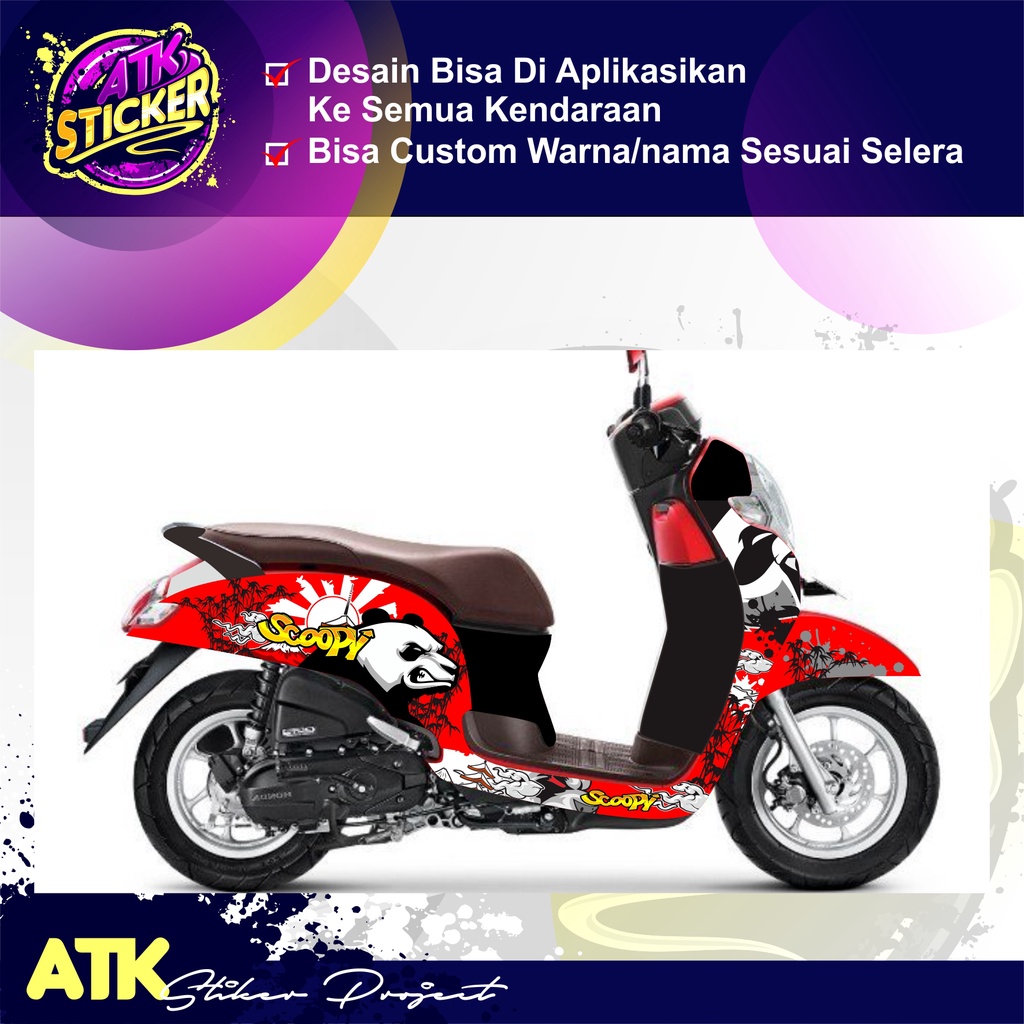Jual TERMURAHH!!!!!!!! Decal Scoopy 2021 Full Body Full Blok Sticker ...