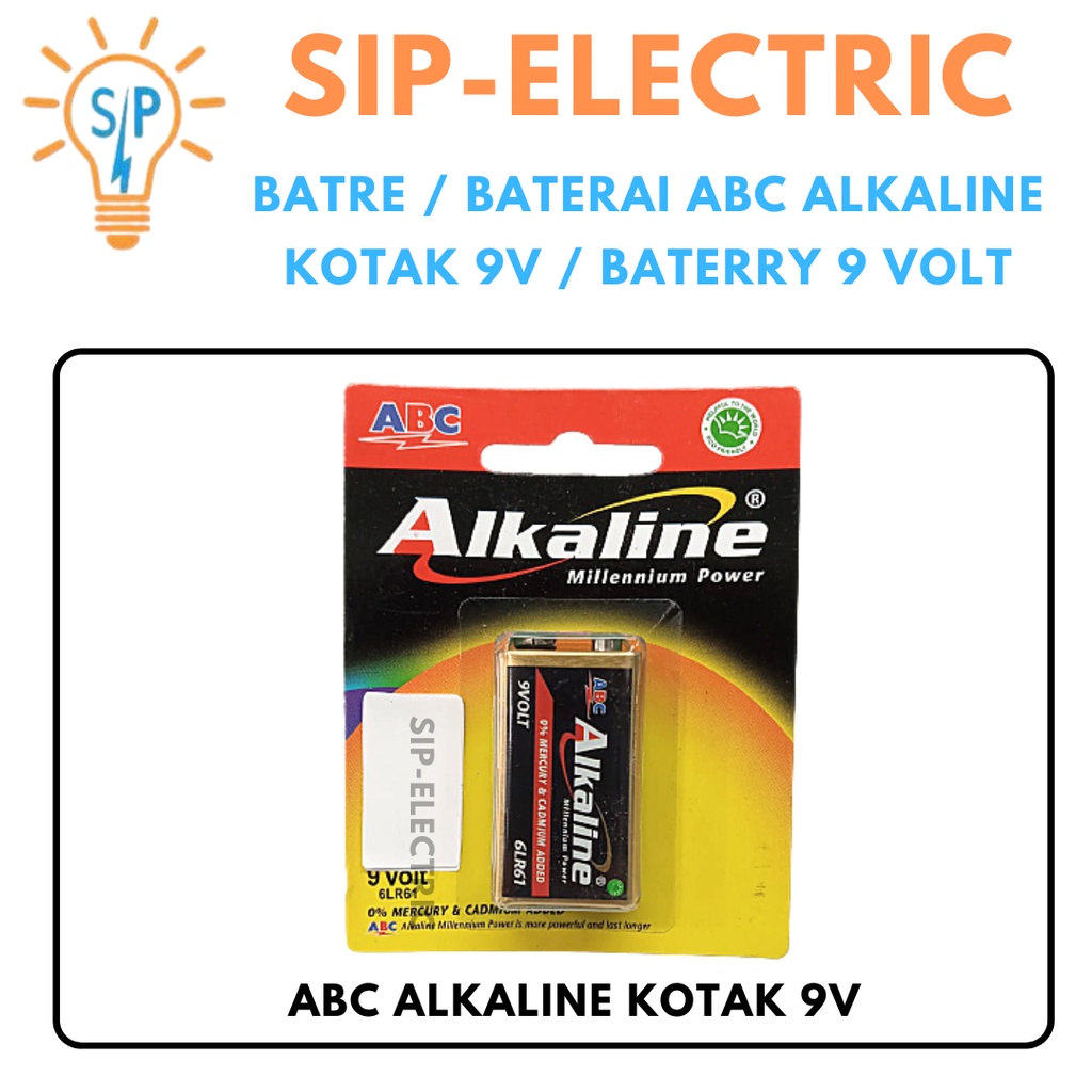 Jual Batre / Baterai Abc Alkaline Kotak 9V / Baterry 9 Volt | Shopee ...