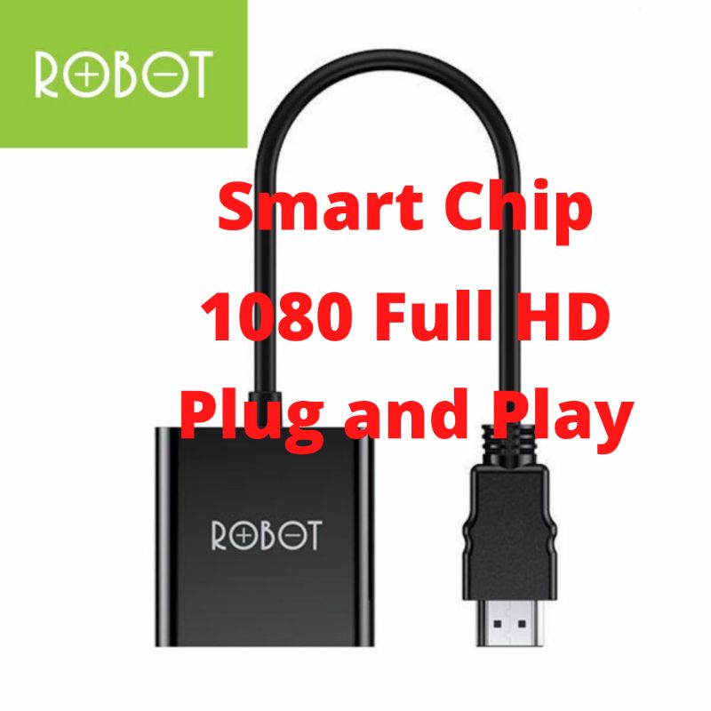 Jual ROBOT RHV10 HDMI TO VGA Adapter Projector 1080P Full HD Plug ...