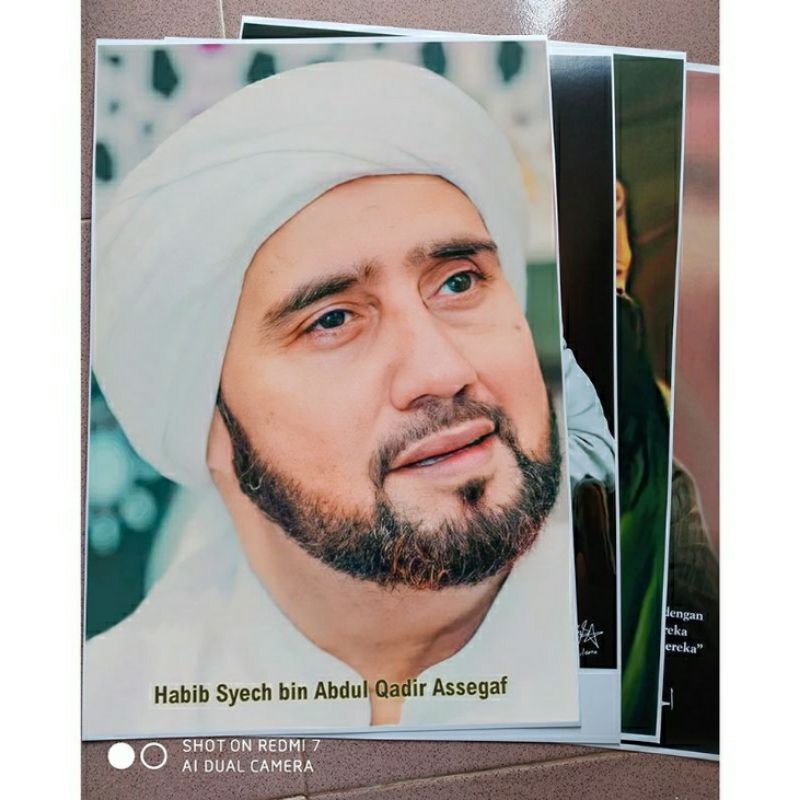 Jual poster Habib syech bin Abdul Qodir Assegaf Bahan luster cetak uv awet Anti gores | Shopee ...