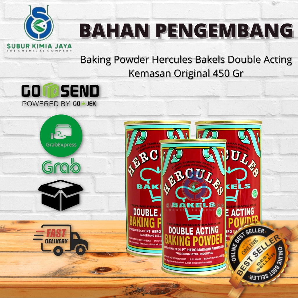 Jual Baking Powder Double Acting BAKELS Hercules 450gr | Shopee Indonesia