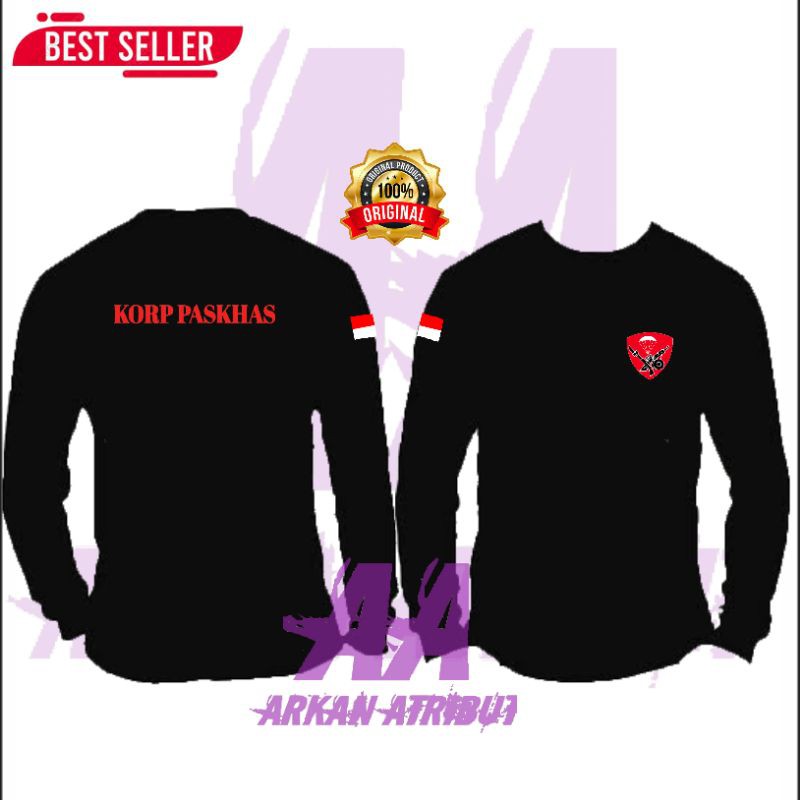 Jual T-hsrit Baju Kaos Korps Paskhas Kaos pasukan Khas | Shopee Indonesia