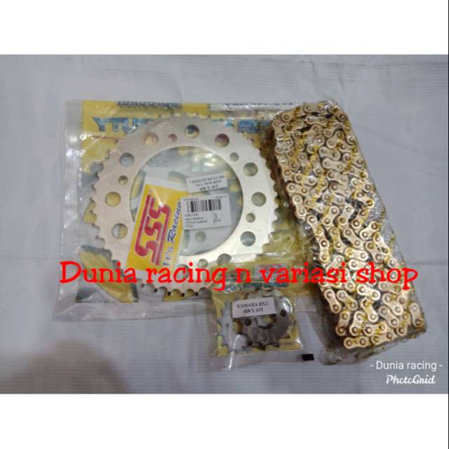 Jual Gear set sss Gir set sss 428 Honda CRF 150 L Rante 428H full gold japan | Shopee Indonesia