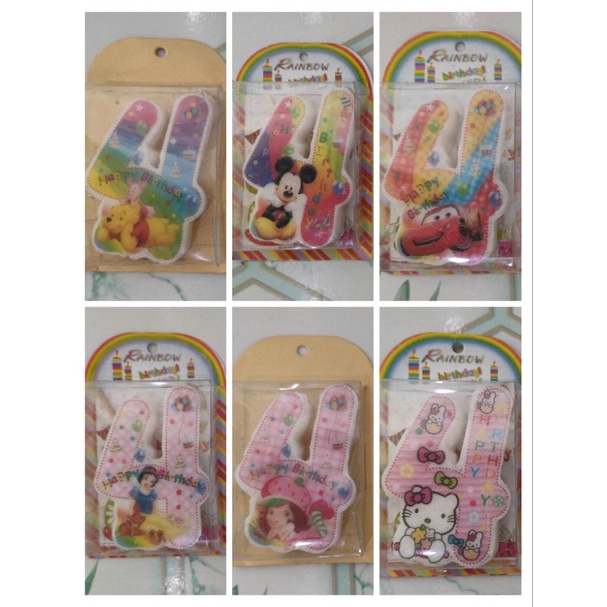 Jual Lilin Angka Karakter, Lilin Ulang Tahun, Lilin Karakter | Shopee ...