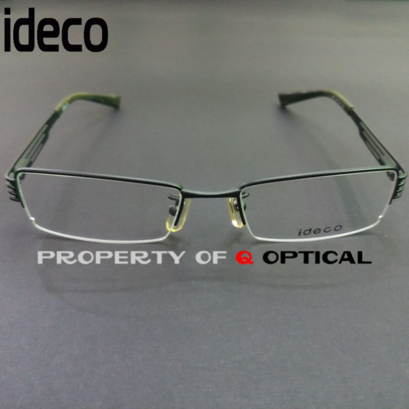 Jual Kacamata Frame Pria Original IDECO 1051-B2 Titanium Black Model ...