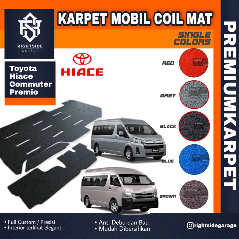 Jual Karpet Mobil Mie Toyota Hiace Commuter/Premio Full Bagasi | Shopee ...