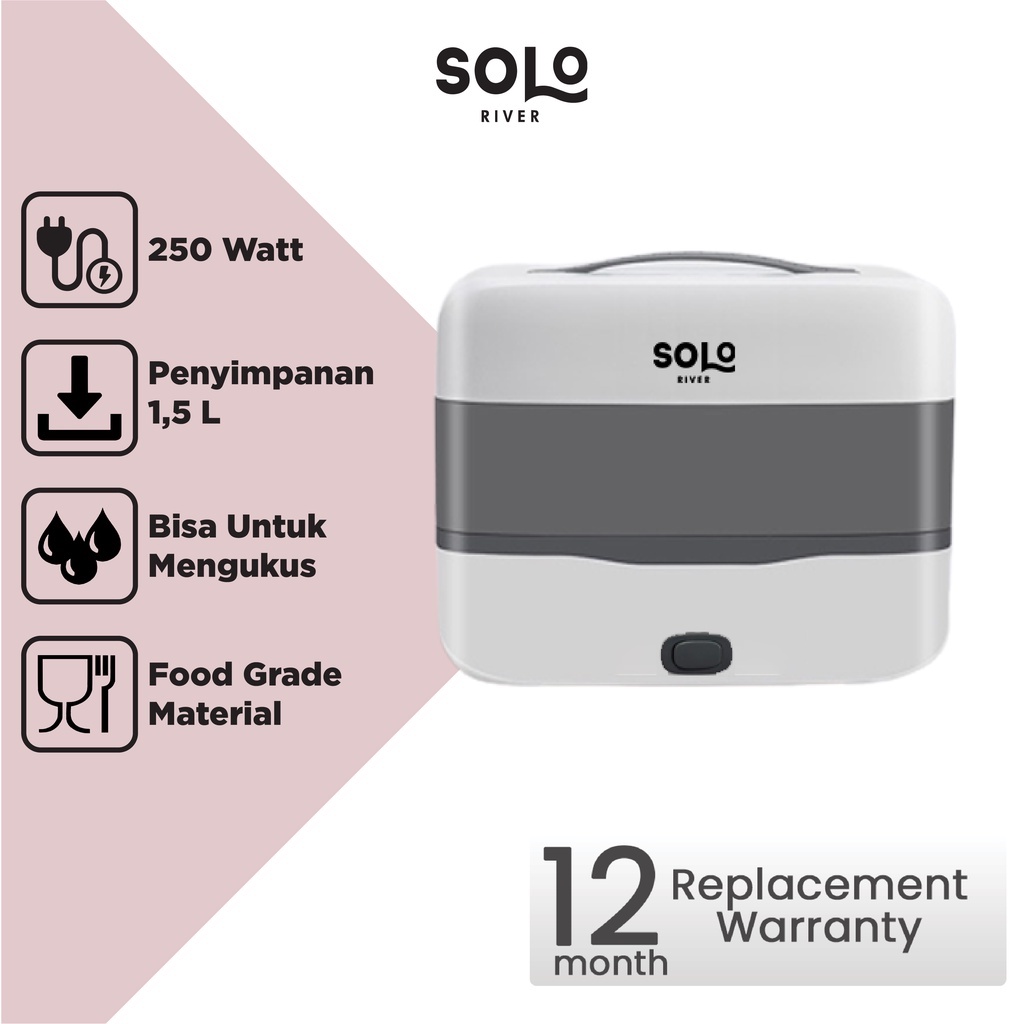 Jual Solo River Lunch Box Electric Cooking Lunch Box Pemanas Makanan ...