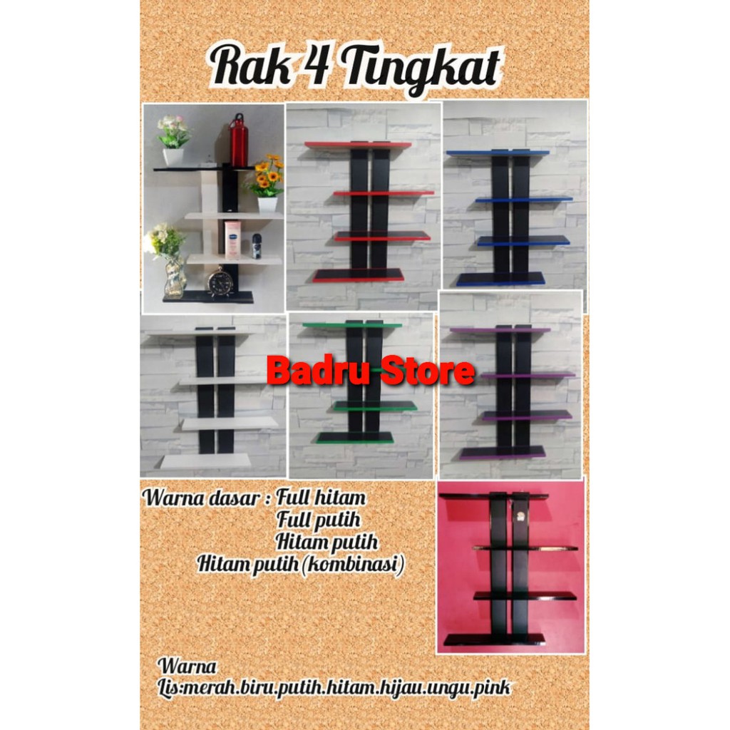 Jual RAK DINDING MODEL 4 TINGKAT / RAK 4 TINGKAT | Shopee Indonesia