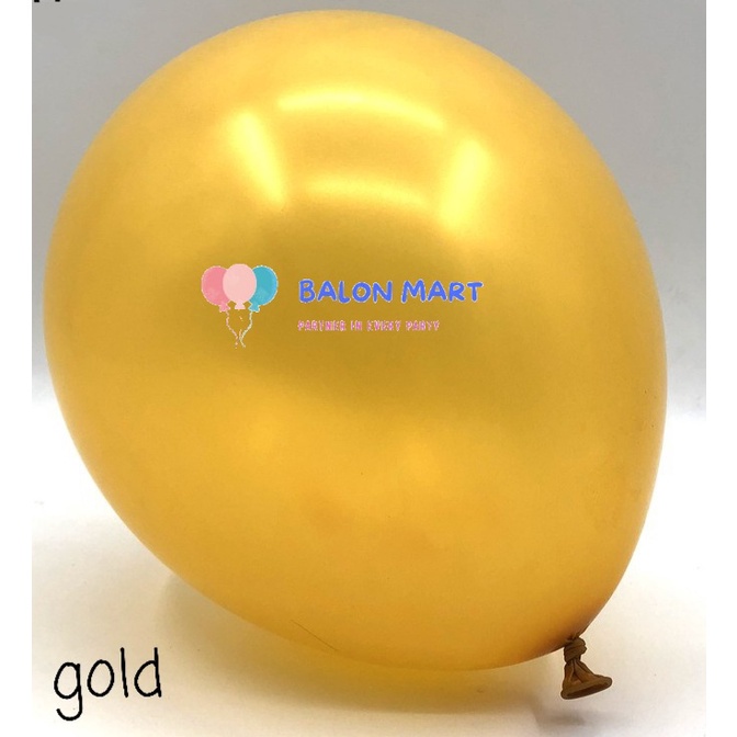 Jual (GROSIR) Balon Latex Metallic 12 Inch (1 PACK ISI 100) | Shopee ...