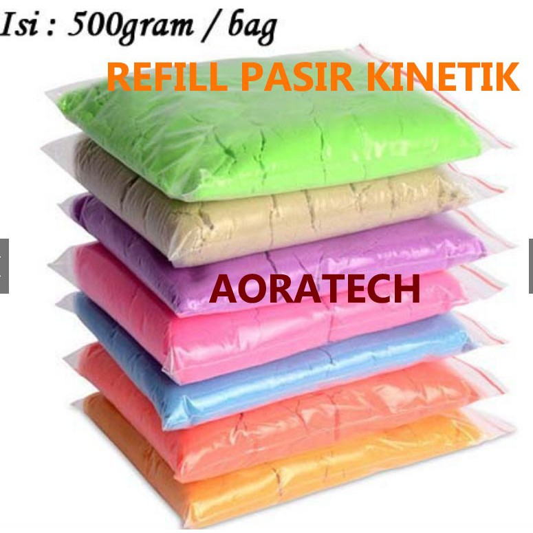 Jual REFILL/ISI PASIR KINETIK/PASIR AJAIB 500 GRAM/ SEPEREMPAT KILO ...