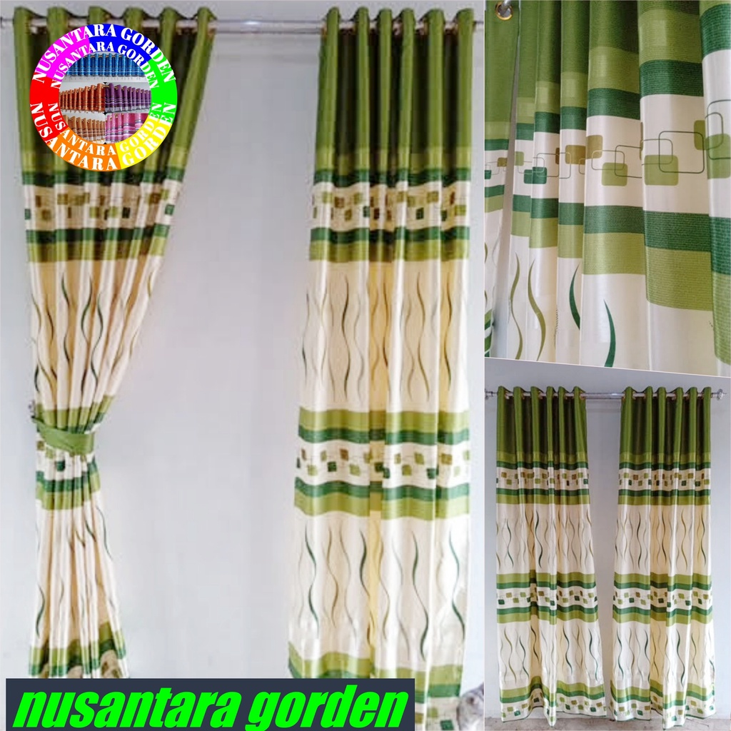 Jual GORDEN BLACKOUT PRINTING JENDELA PINTU MINIMALIS MOTIF BIRU MODEL ...
