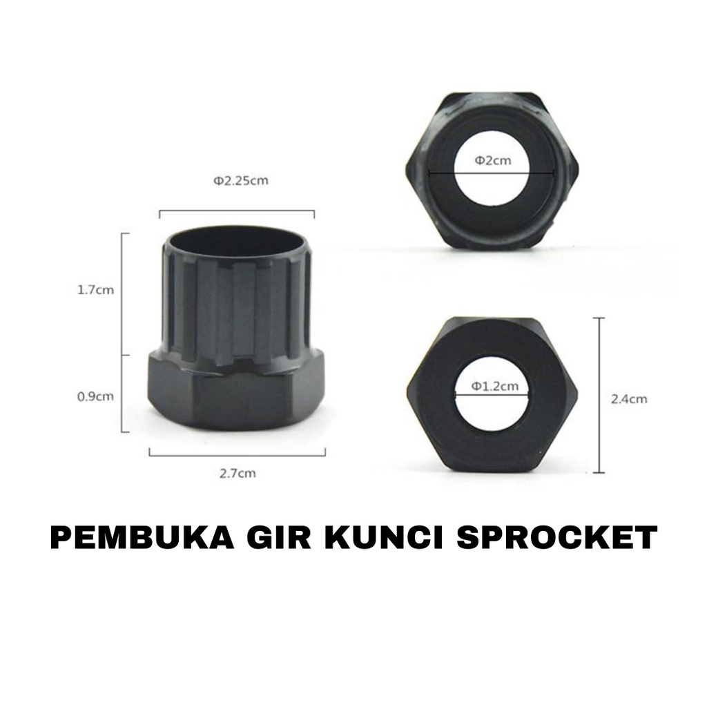 Jual Kunci Sprocket Sepeda Kunci Sepeda 5 in 1 Alat Reparasi Sepeda ...