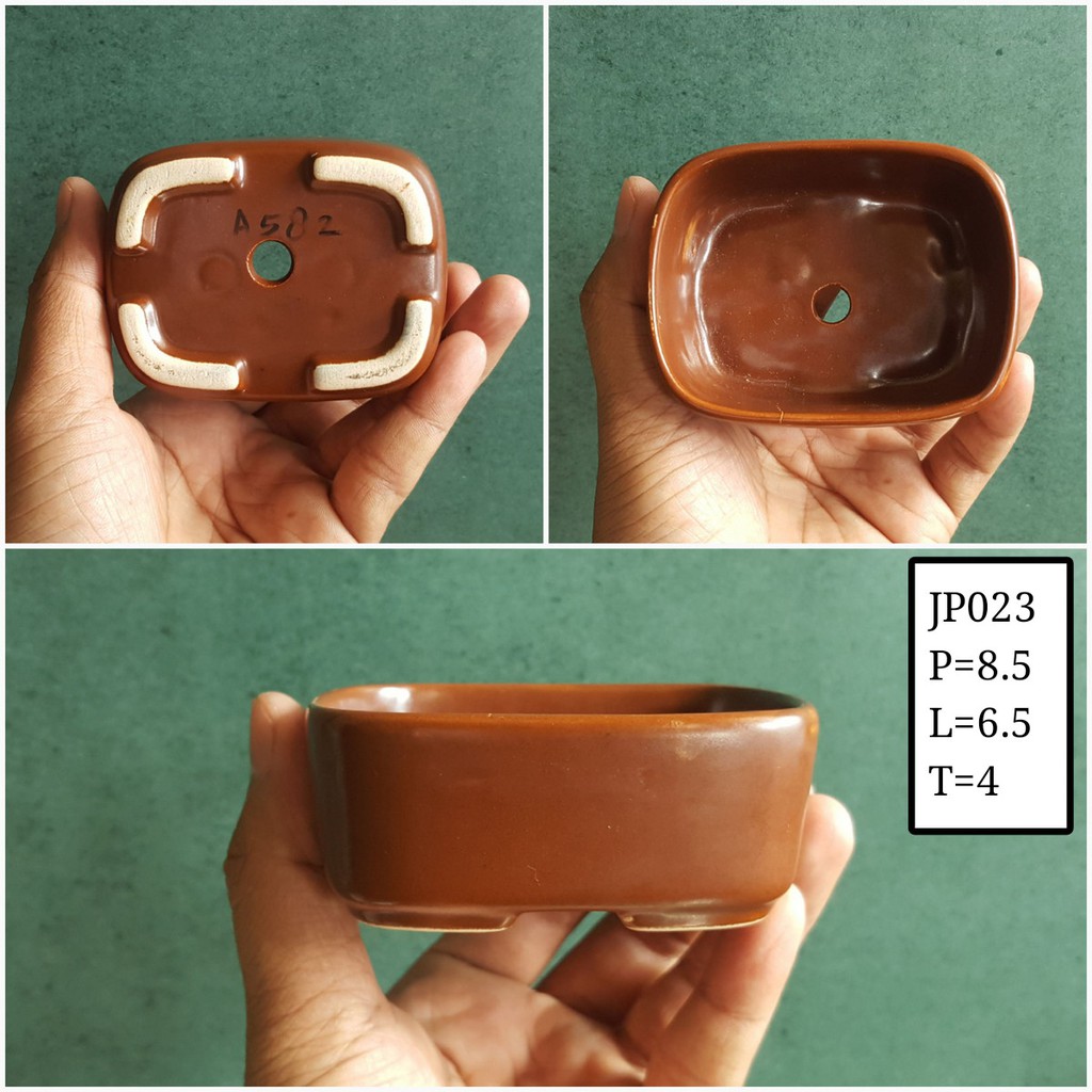Jual Pot Keramik Persegi panjang mini JP023 | Shopee Indonesia