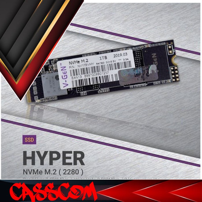 Jual V-Gen SSD Hyper M.2 Pcie Gen3 NVMe 2280 1TB - VGen M2 1 TB ...