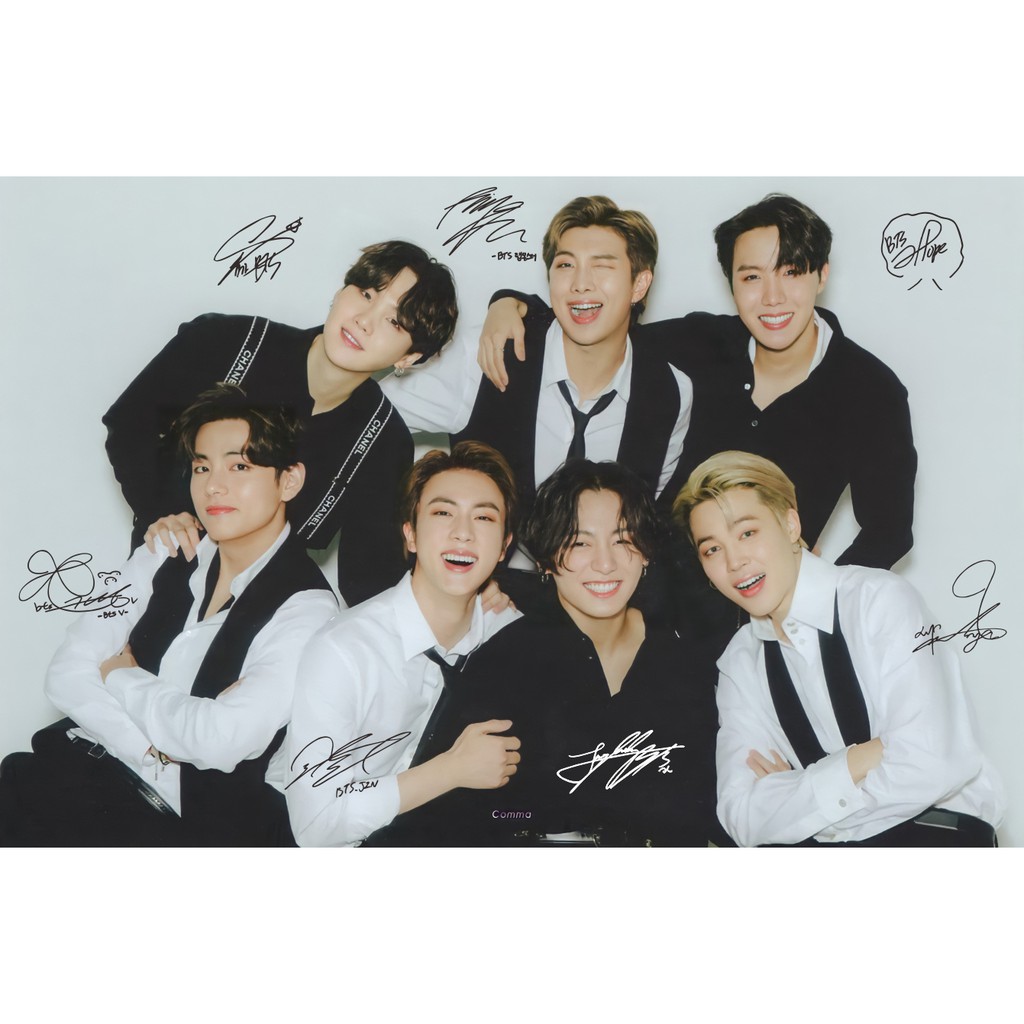 Jual READY POSTER BTS TANDA TANGAN - GRUP VERSION KPOP UKURAN A3 ...