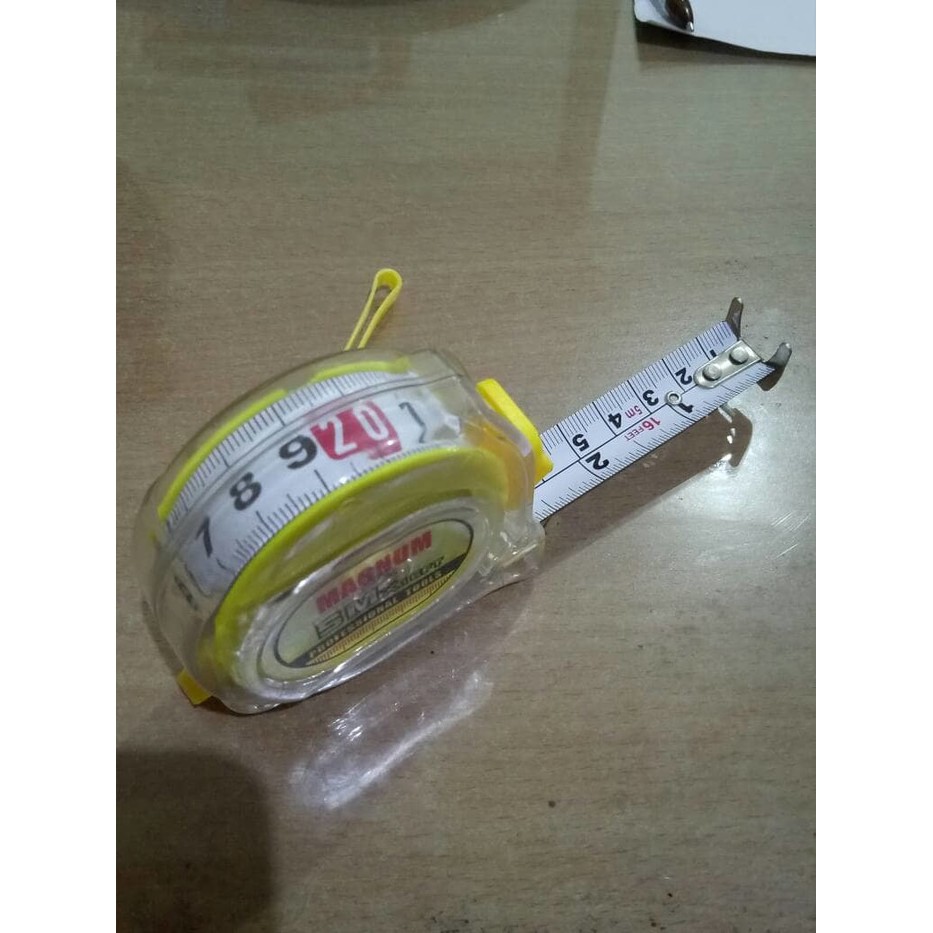 Jual Meteran 5 Meter MAGNUM Transparan 5M/16FT | Shopee Indonesia