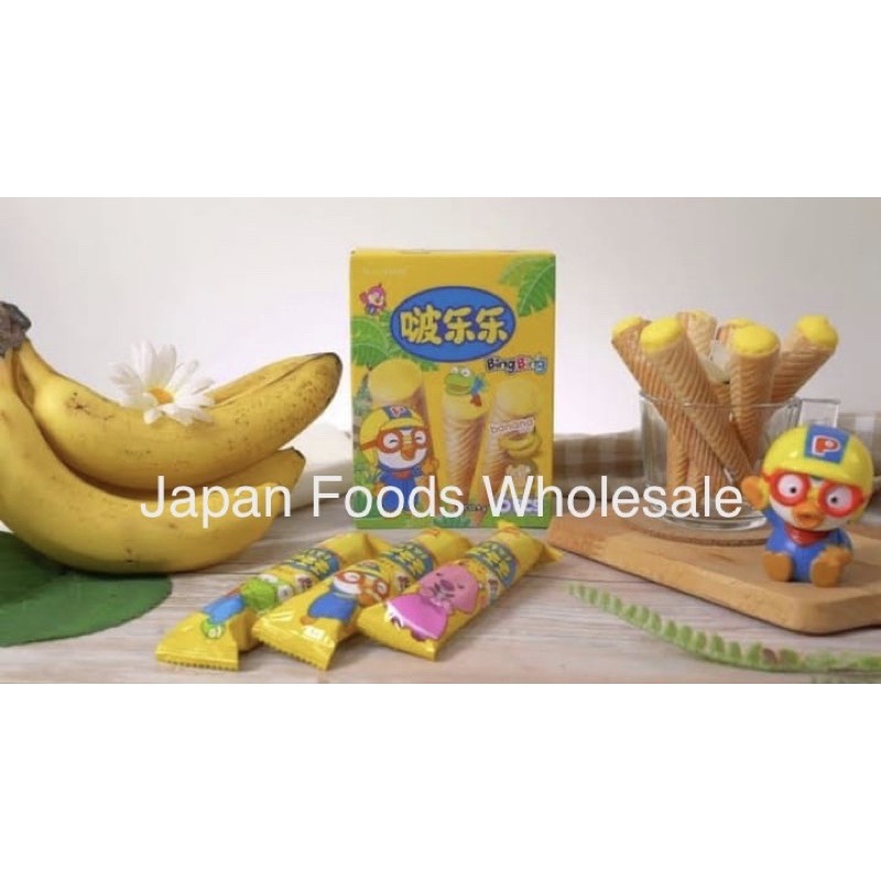 Jual Pororo Ice Cone Banana 54gr / cemilan impor / snack korea | Shopee ...