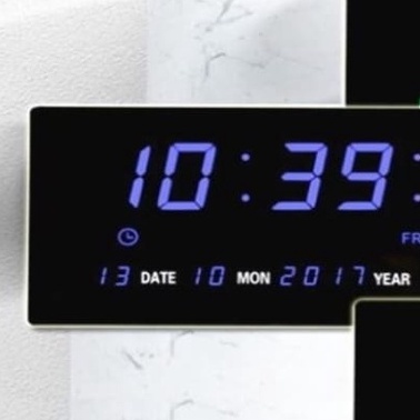 Jual OBRAL JAM DINDING DIGITAL LAYAR BESAR 46 CM 36 CM 20CM LED CLOCK ...