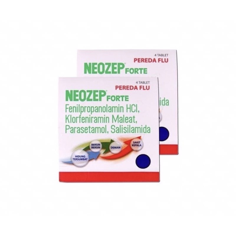 Jual NEOZEP FORTE 1 Strip, 4 Tablet/ Obat batuk dan flu | Shopee Indonesia