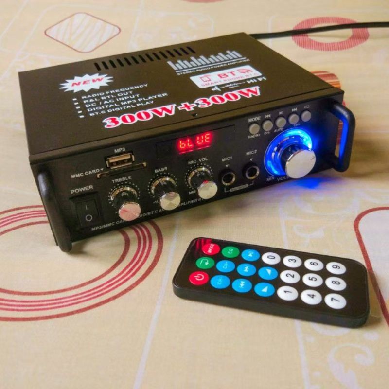 Jual Amplifier 600watt Bluetooth EQ Audio Amplifier Karaoke | Shopee ...