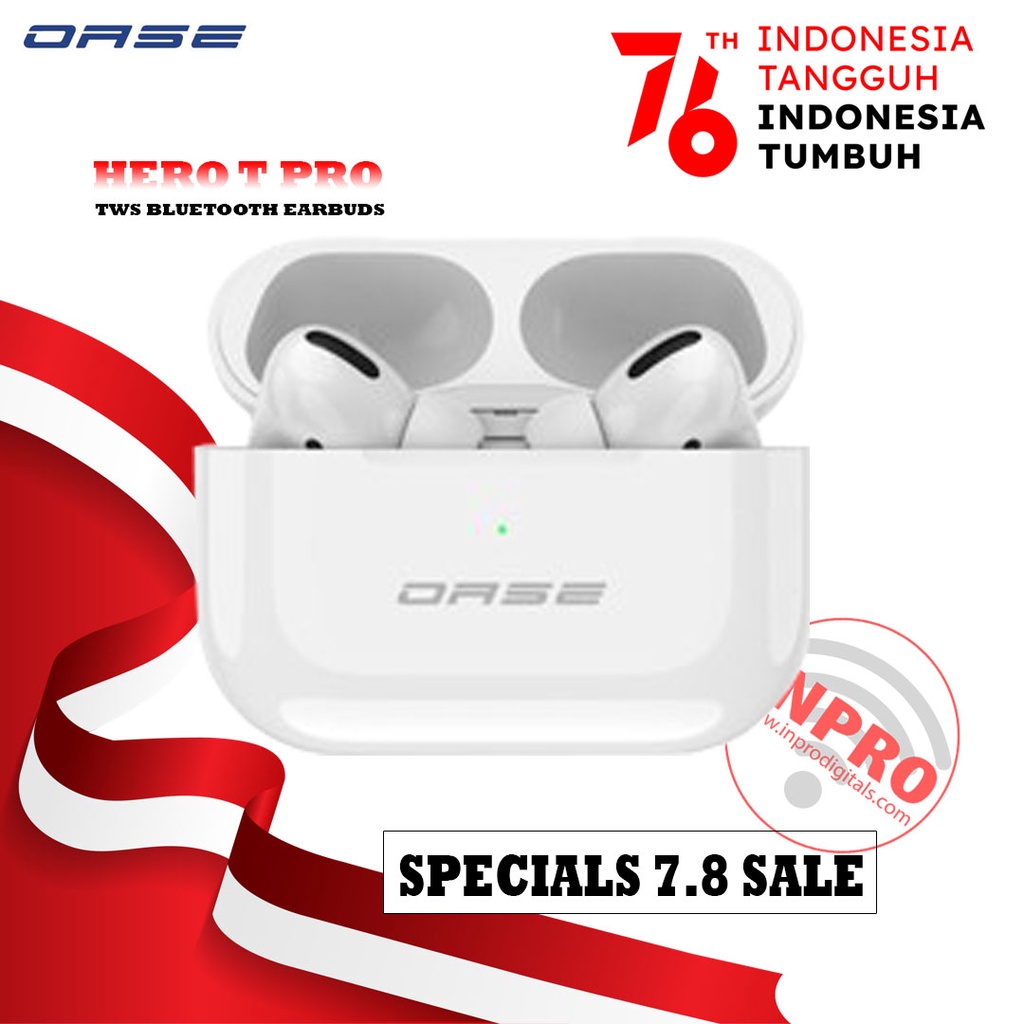 Jual Oase TWS Hero T Pro Bluetooth 5.1 ANC Earphone Headset Ultra HD ...