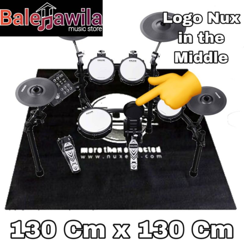 Jual Drum Rug Karpet Drum Karpet Keyboard NUX Ukuran 130x130 ORIGINAL ...